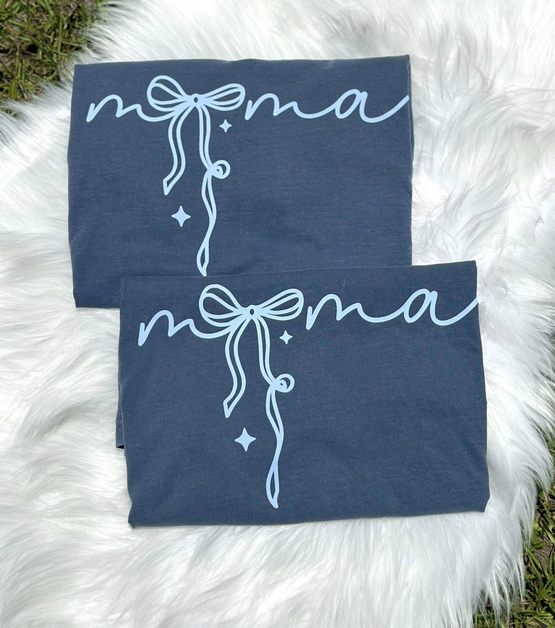 Blue Mama with Bow – Faircloth Creations LLC