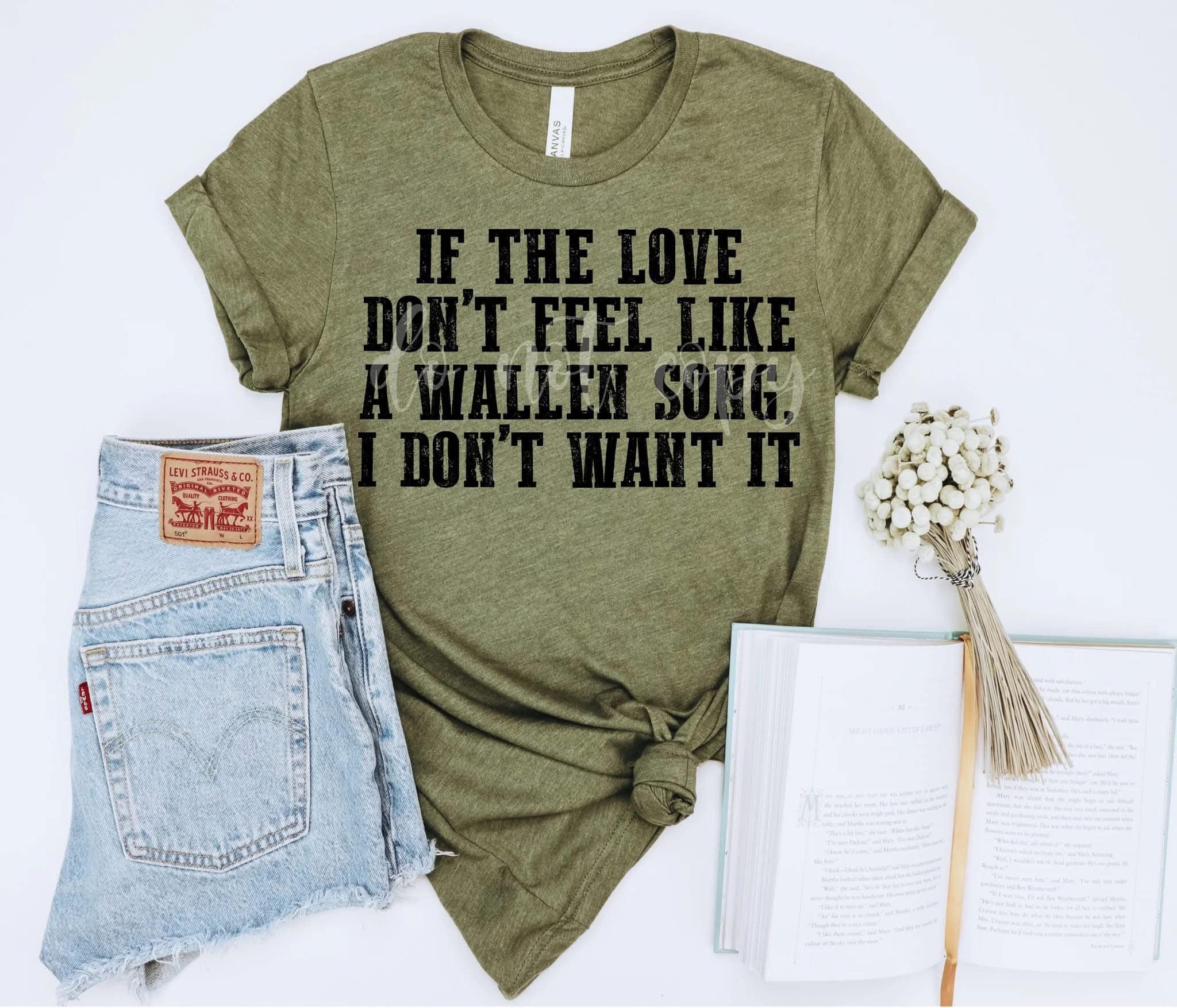 Don't Feel like Wallen song – Faircloth Creations LLC