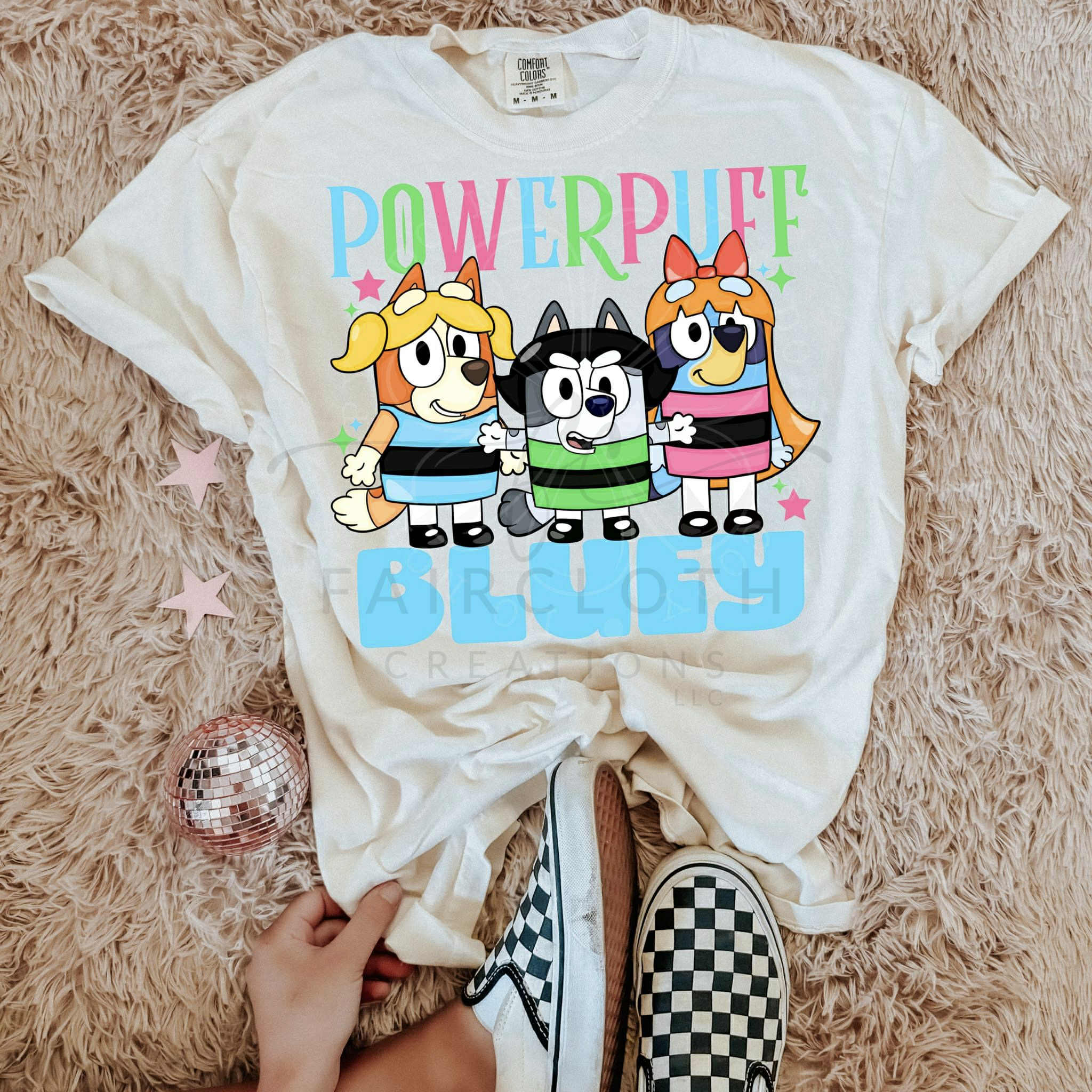Powderpuff Bluey – Faircloth Creations LLC
